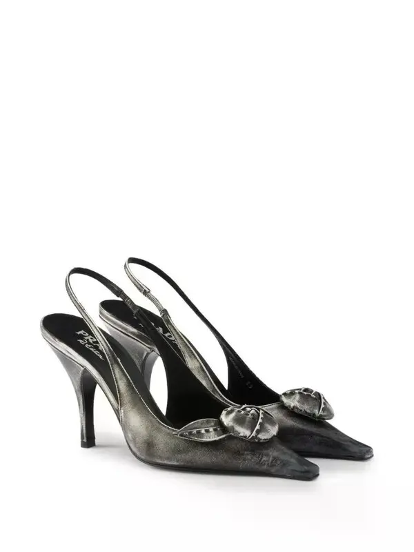 Prada Leather Slingback Pumps