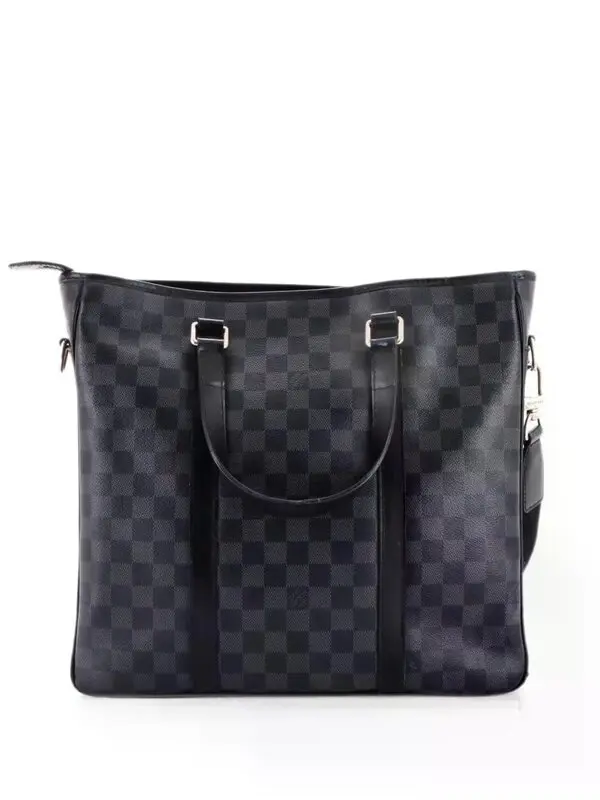 LOUIS VUITTON Tadao Handbag Damier Graphite Pm Tote Bag - Black
