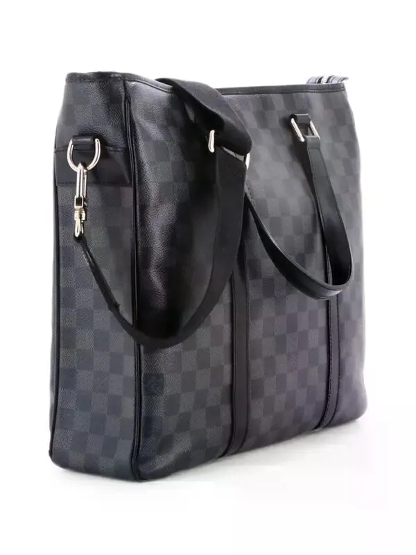 LOUIS VUITTON Tadao Handbag Damier Graphite Pm Tote Bag - Black