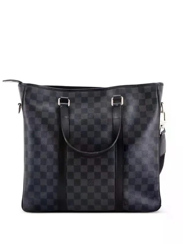 LOUIS VUITTON Tadao Handbag Damier Graphite Pm Tote Bag - Black