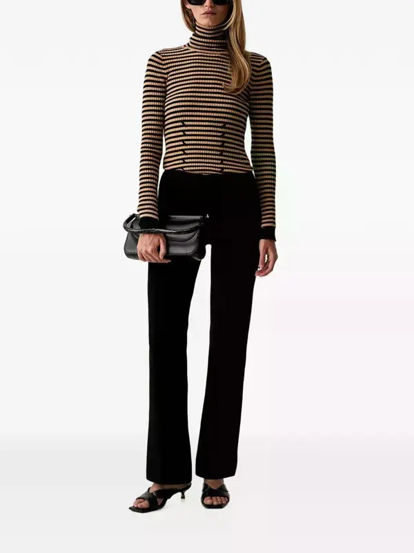TWINSET Striped Rib-knit Sweater