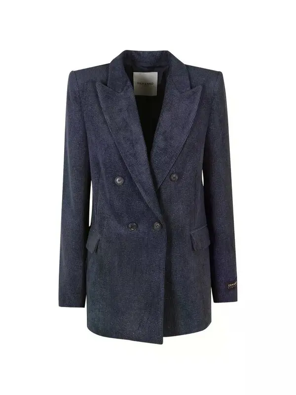 ERMANNO FIRENZE Glitter-effect Corduroy Jacket