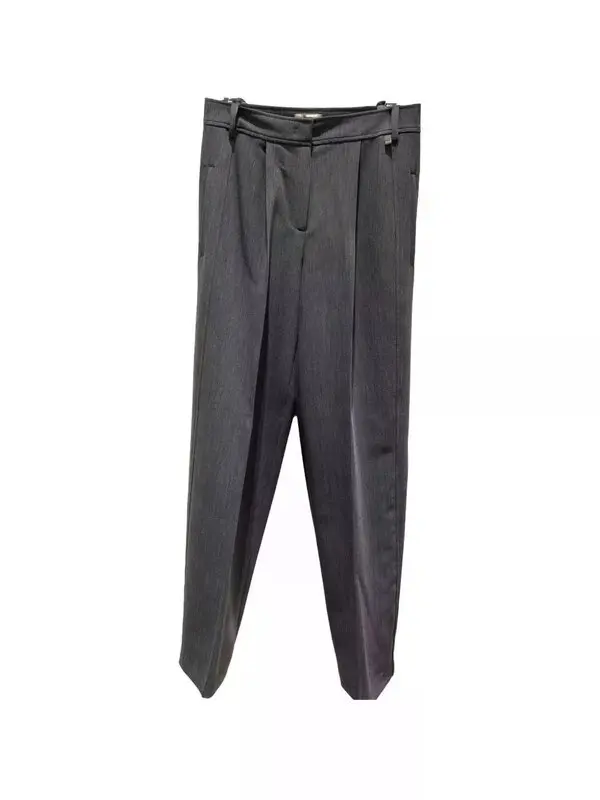 Herno Pleated Tailored Trousers - Grey