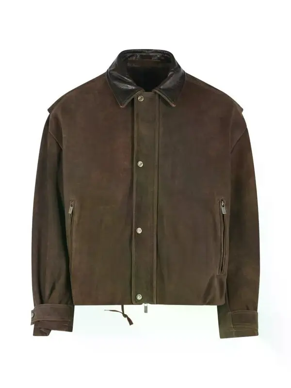 SALVATORE SANTORO Oversized Leather Jacket