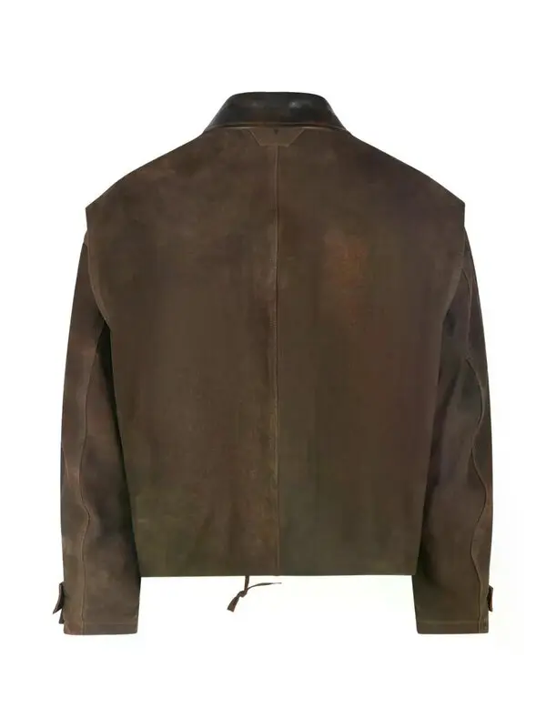 SALVATORE SANTORO Oversized Leather Jacket