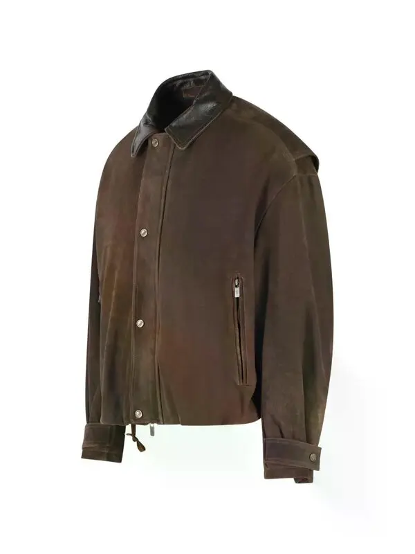 SALVATORE SANTORO Oversized Leather Jacket