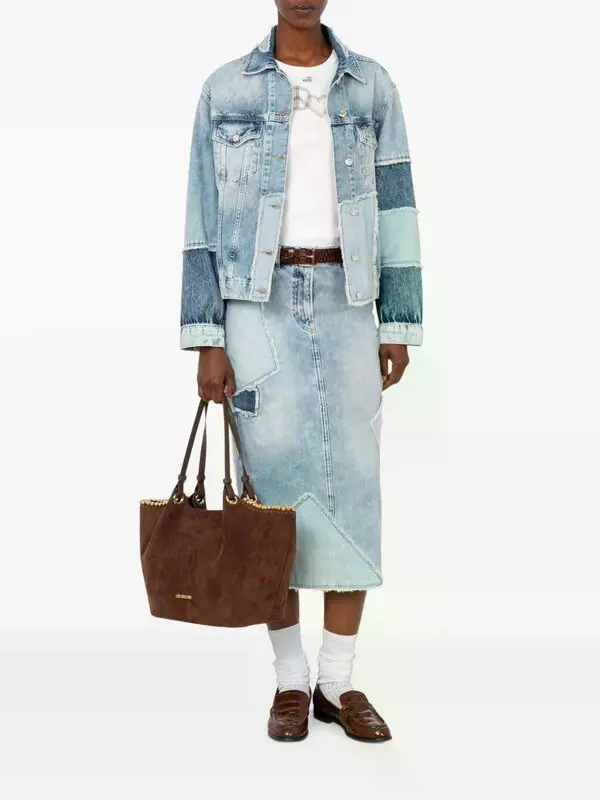 Moschino Patchwork Denim Jacket