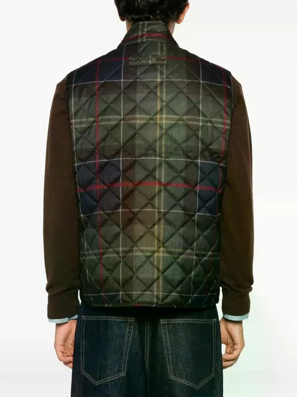 Barbour Tartan-pattern Waistcoat