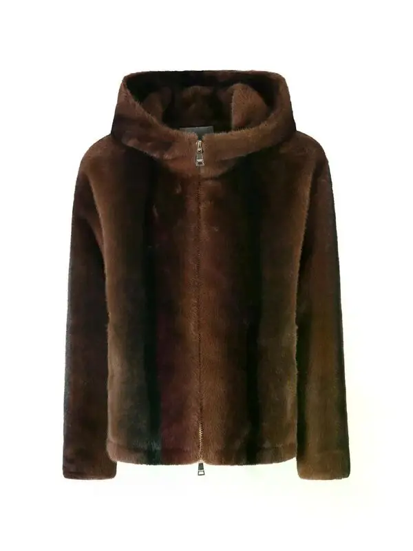 ERMANNO FIRENZE Faux-fur Hooded Jacket