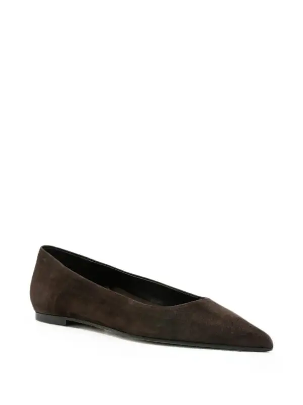 AeydĒ Cassy Pointed-toe Pumps - Brown