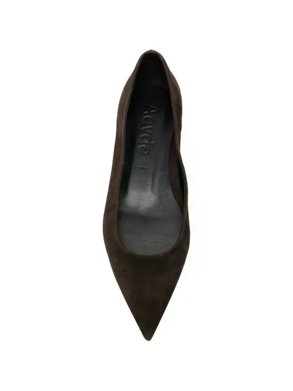 AeydĒ Cassy Pointed-toe Pumps - Brown