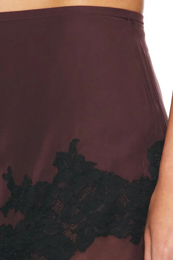 SIR. Noria Midi Skirt - Dark Plum
