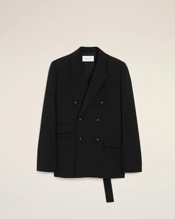 AMI Paris Double Breasted Wool Blazer
