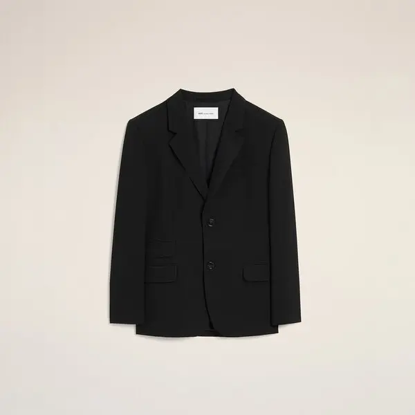 AMI Paris Single Breasted Straight-fit Wool Blazer