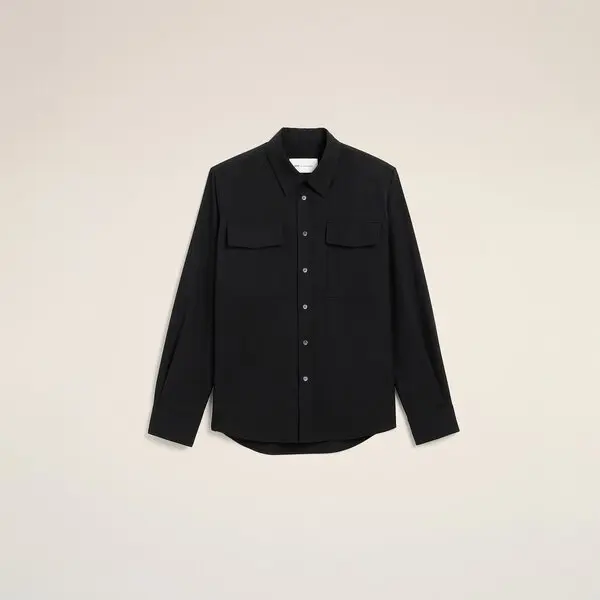 AMI Paris Wool Shirt - Black