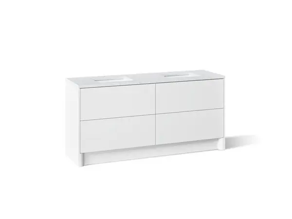 KOHLER Statement 72" Bathroom Vanity Set With Sinks And Quartz Top