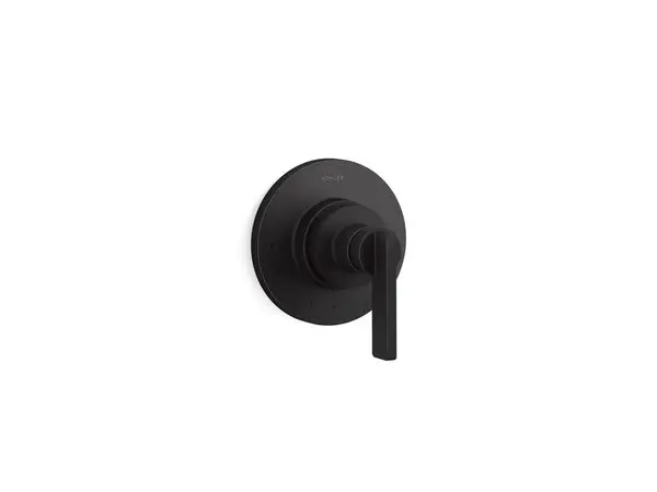 KOHLER Castia Studio Mcgee Mastershower Volume Control Valve Trim With Lever Handle - Matte Black