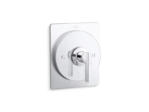 KOHLER Castia Studio Mcgee Mastershower Temperature Control Valve Trim With Lever Handle - Polished Chrome