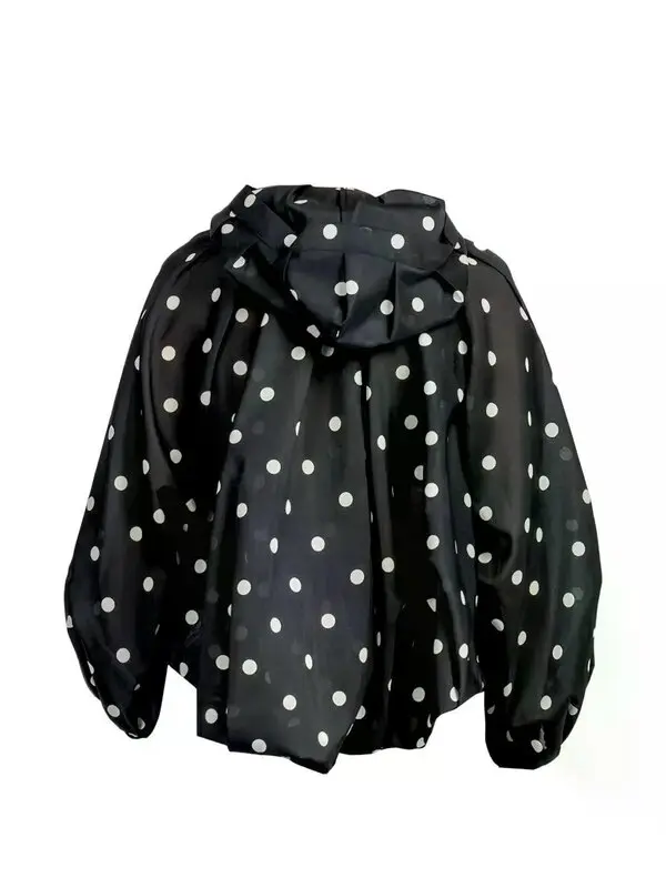JENNE Polka-dot Hooded Jacket