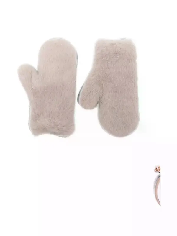 Max Mara Ombrato Teddy Mittens