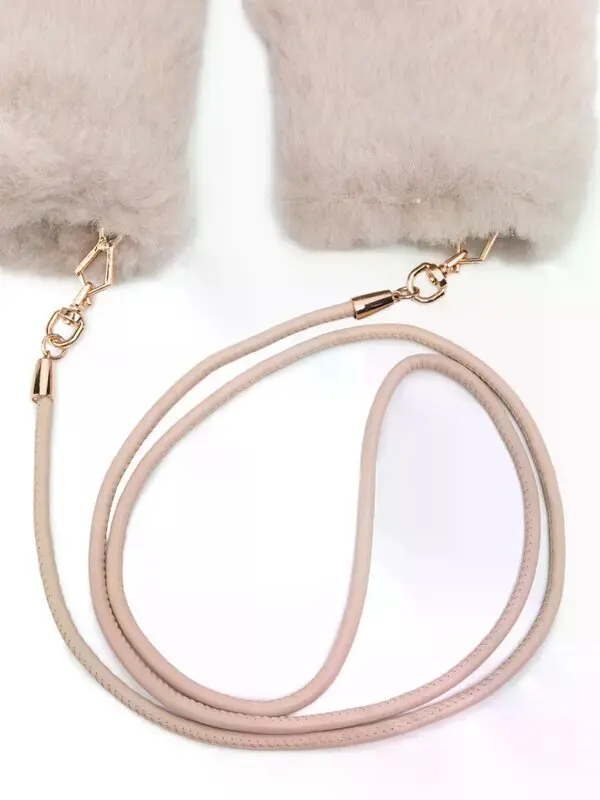 Max Mara Teddy Mittens - Neutrals