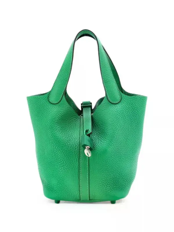 Hermès Monochrome Picotin Lock Bag Clemence Pm Bucket Bag