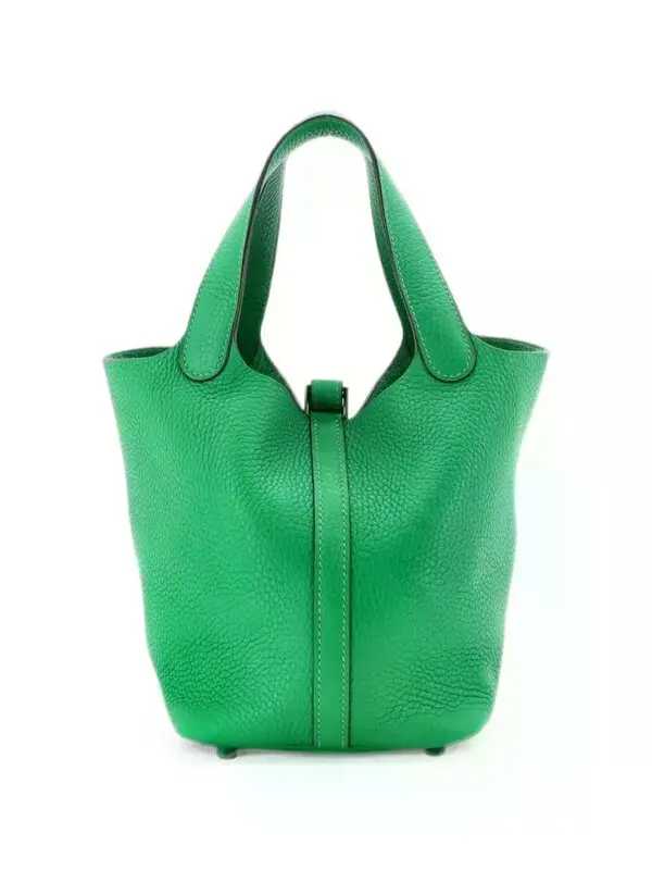 Hermès Monochrome Picotin Lock Bag Clemence Pm Bucket Bag