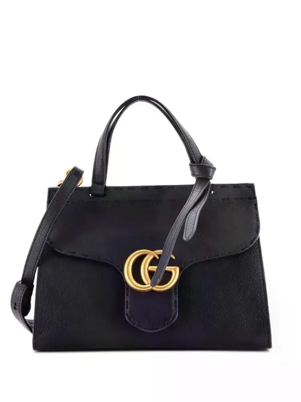 Gucci Gg Marmont Mini Satchel - Black