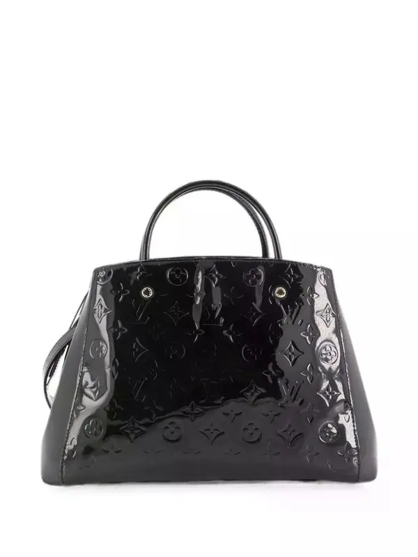 LOUIS VUITTON Montaigne Handbag Monogram Vernis Mm Tote Bag