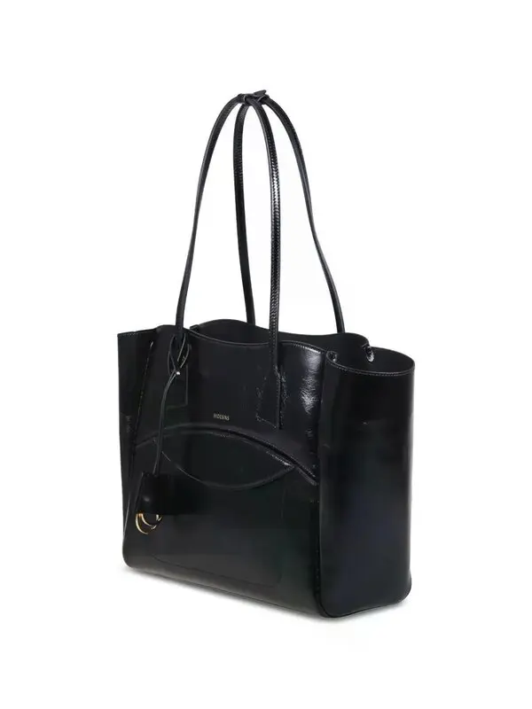 HIDESINS Polished Leather Tote Bag - Black