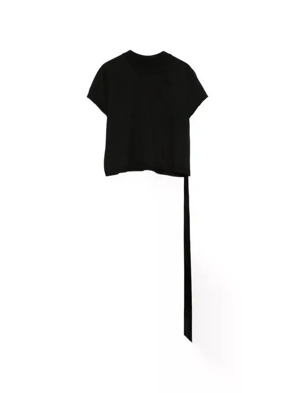 Rick Owens Strap-detail Crop T-shirt - Black