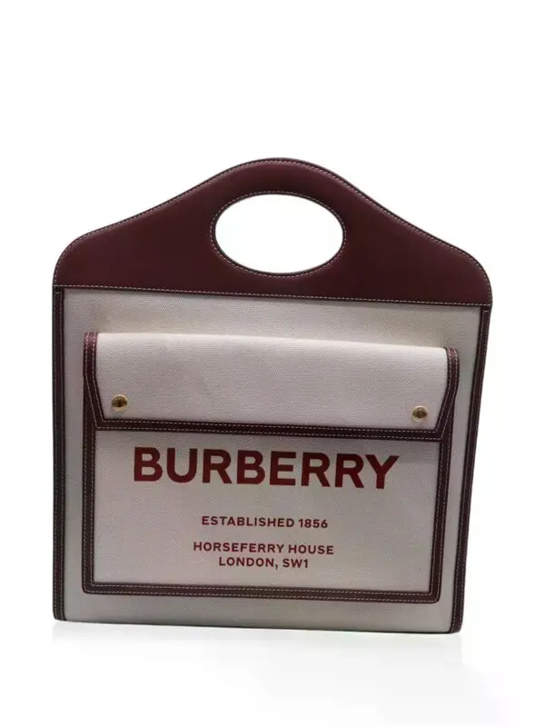 Burberry Pocket Canvas Tote Bag