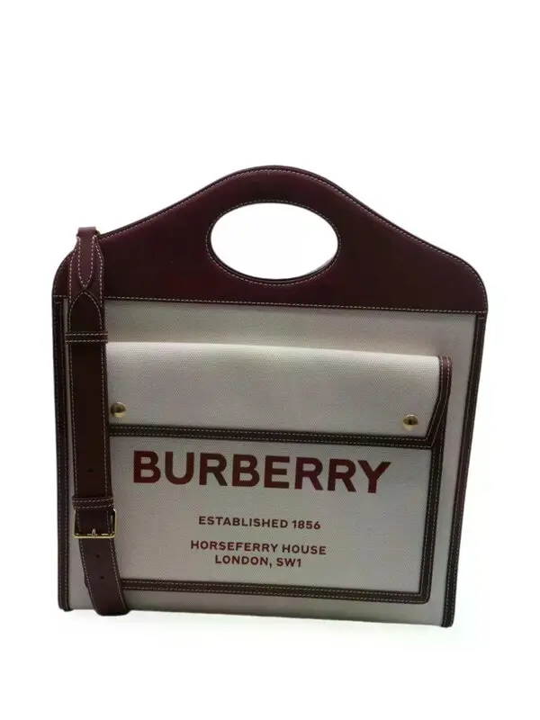 Burberry Pocket Canvas Tote Bag