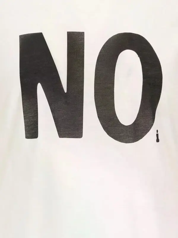 Fendi Ivory Jersey T-shirt With Noi Print