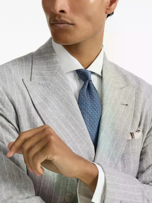 Brunello Cucinelli Geometric-pattern Silk Tie