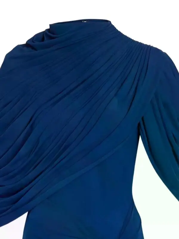 DEME Beth Ruched Draped Maxi Dress