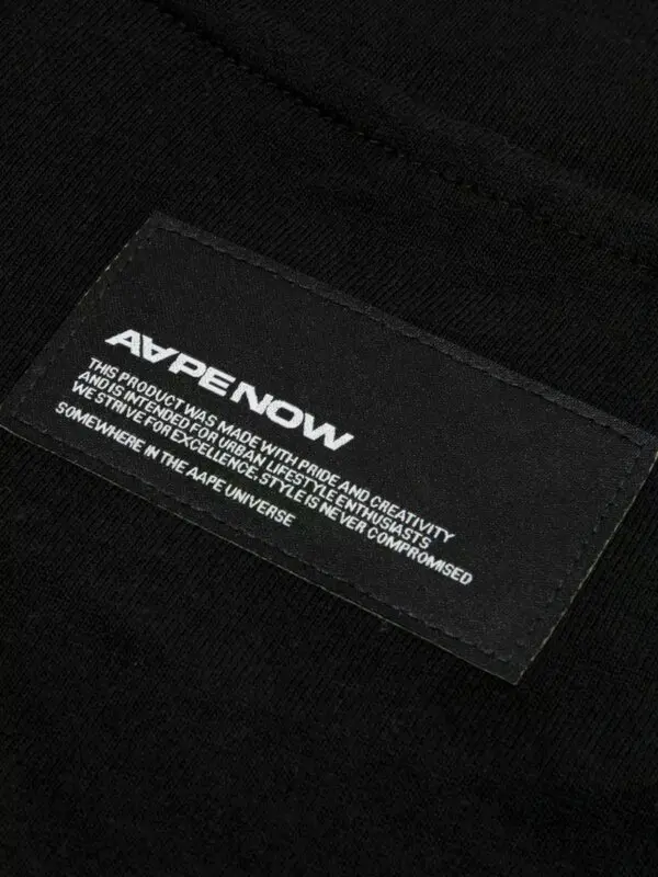 AAPE BY *A BATHING APE Aapenow Moonface Logo-patch T-shirt