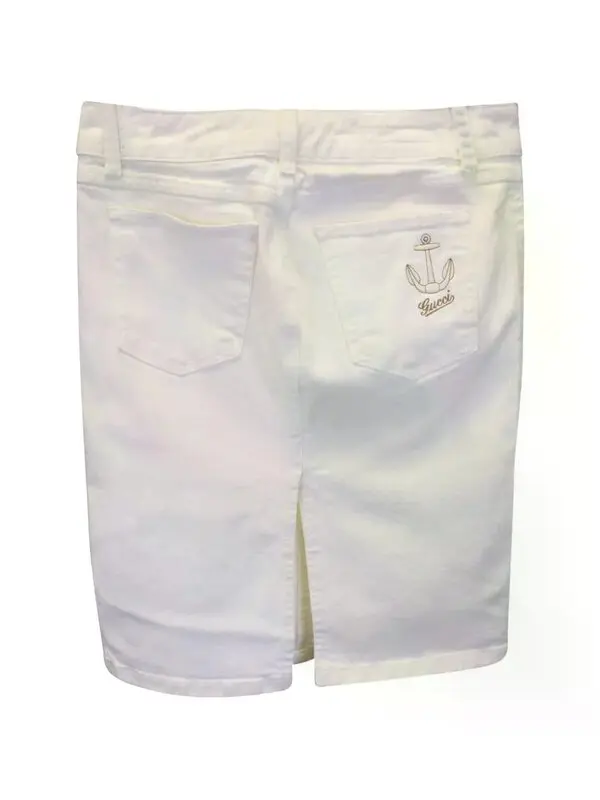 Gucci Anchor Charm Denim Skirt