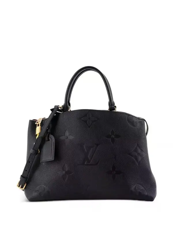 LOUIS VUITTON Monogram Empreinte Giant Grand Palais Shoulder Bag - Black