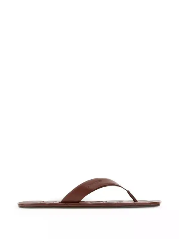 JW Anderson Leaf Quilted Flip-flops