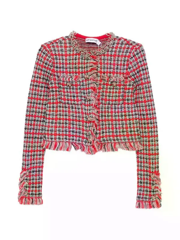 SELF-PORTRAIT Fringe-trim Jacket