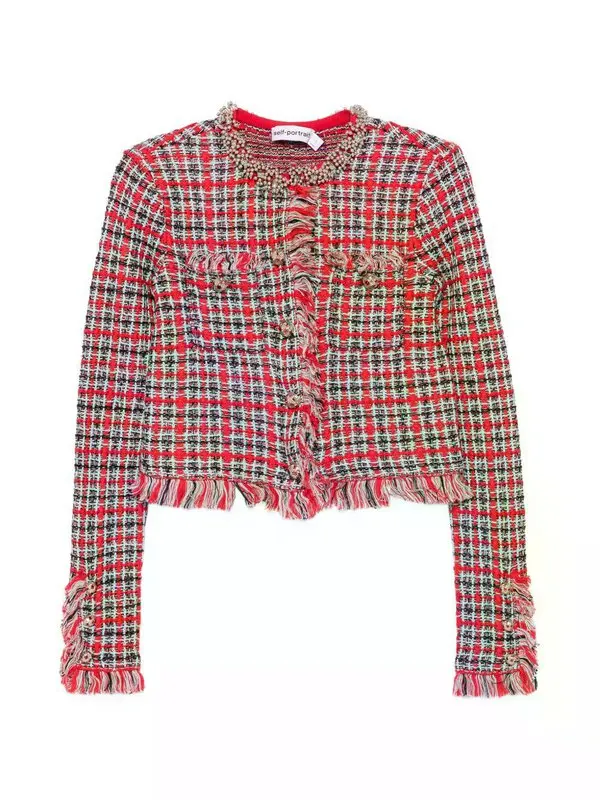 SELF-PORTRAIT Fringe-trim Jacket