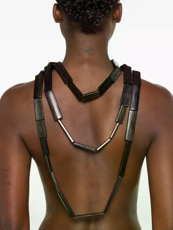 MONIES Geometric-bead Necklace