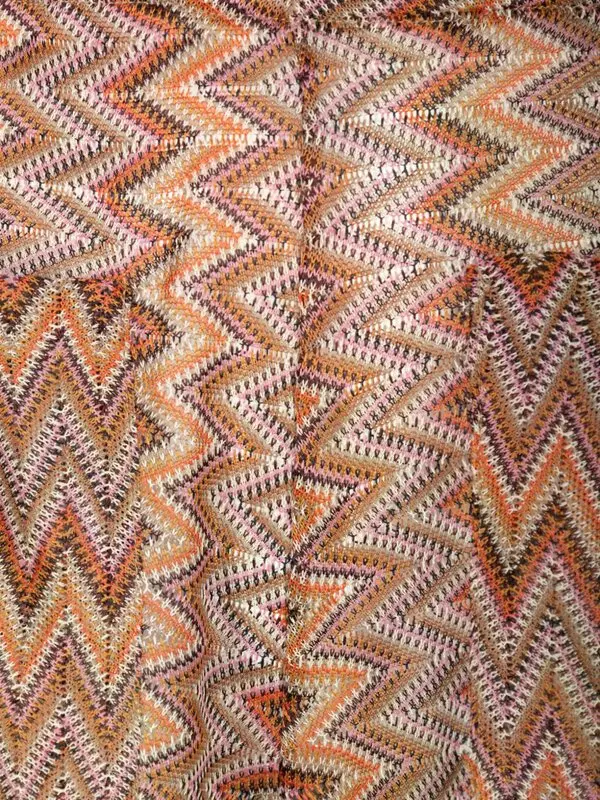 PALMACEA Yera Zigzag-knit Wide-leg Trousers