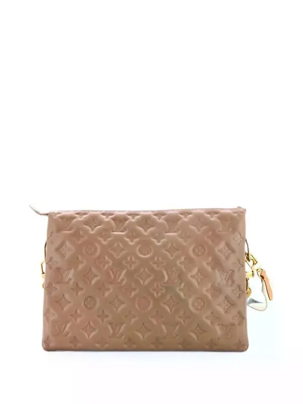 LOUIS VUITTON Coussin Bag Monogram Embossed Lambskin Mm Crossbody Bag