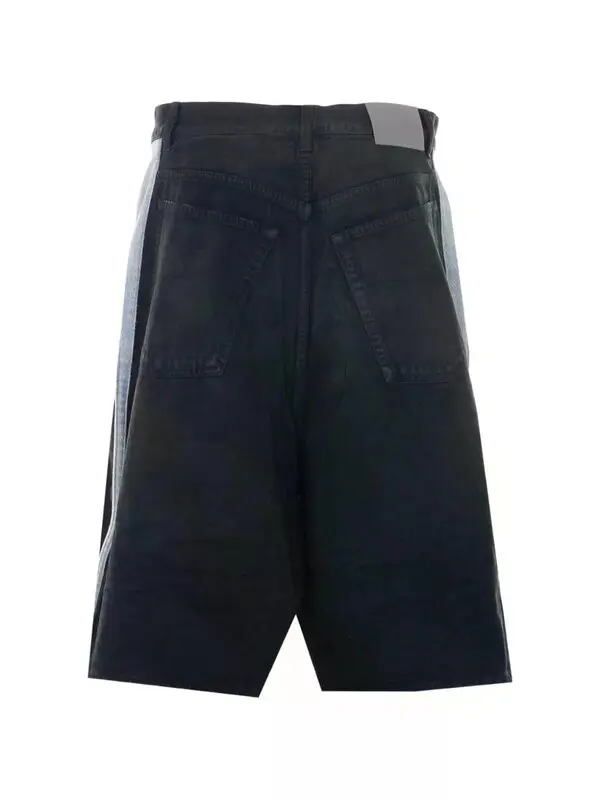 Balenciaga Logo-embroidered Denim Shorts