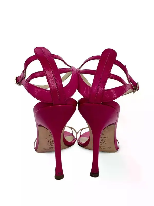 JIMMY CHOO Ankle Strap Stiletto Sandals - Pink