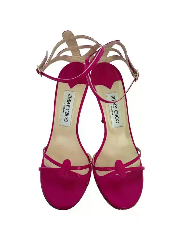 JIMMY CHOO Ankle Strap Stiletto Sandals - Pink