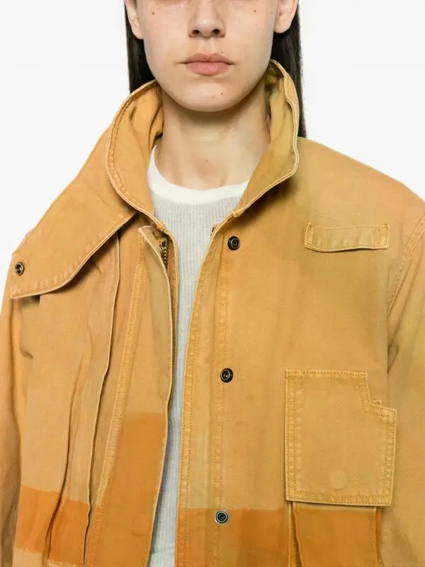 6397 Panelled High-neck Coat