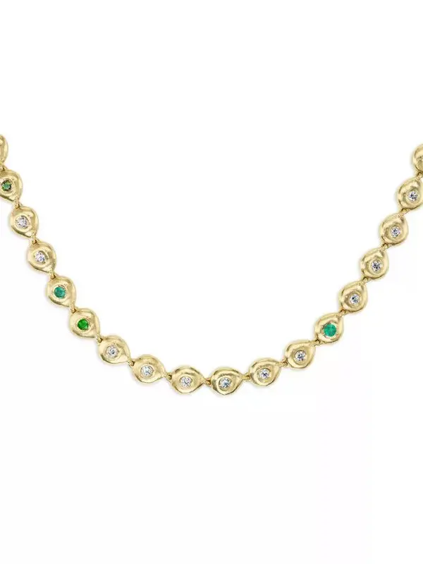 RENE BARNES Reverie Ii Tennis Embellished Necklace - Gold